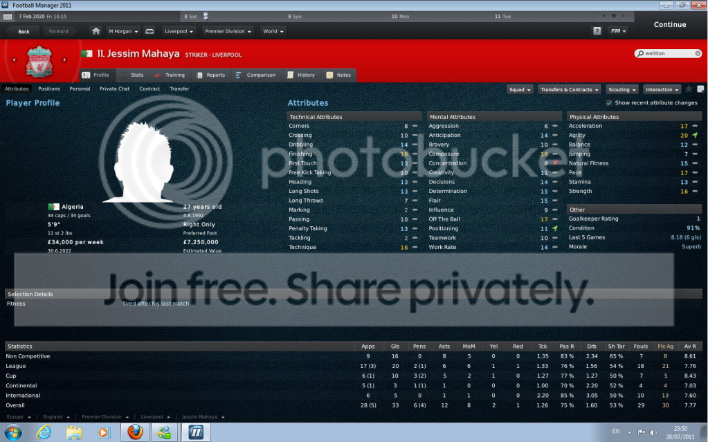FM11: Jessim Mahaya - Good Player & Team Guide - Sports Interactive ...