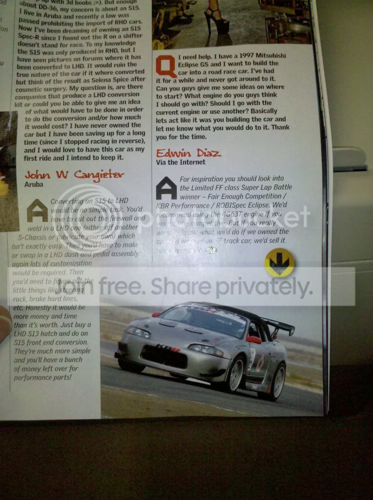 My eclipse in Import Tuner Magazine! | DSMtuners.com