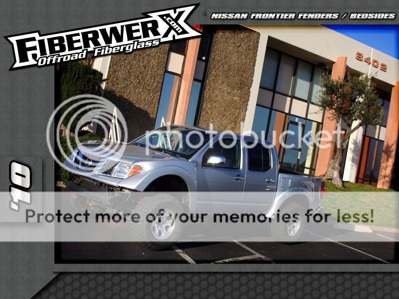 1 piece clip, fiberglass bedsides, fenders for Nissan Frontier ...