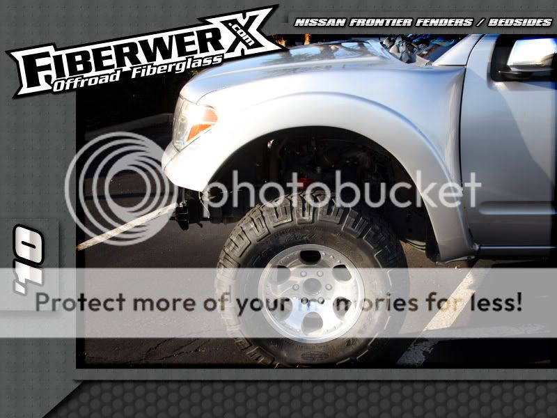 1 piece clip, fiberglass bedsides, fenders for Nissan Frontier ...